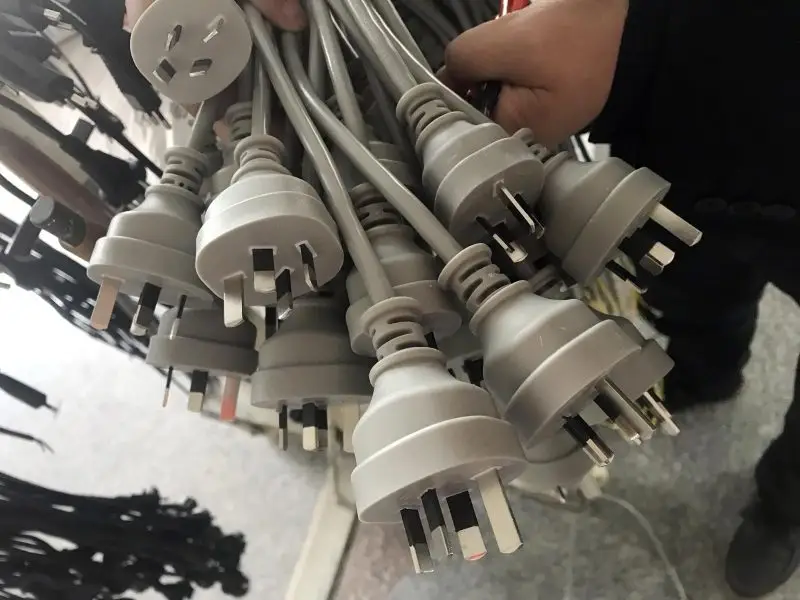 Australian New Zealand 4 Prong Power Cord 3 Pole + Earth Mains Power ...