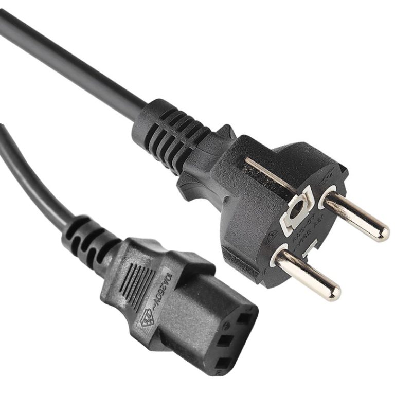 CEE 7/7 Schuko Power Cable 16A EU Germany Power Cord with 90-Degree ...