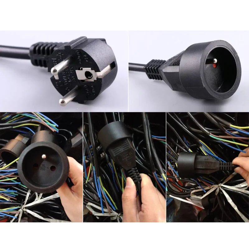 CE & NF Certified French Extension Cord | Schuko (CEE 7/7) Plug to ...