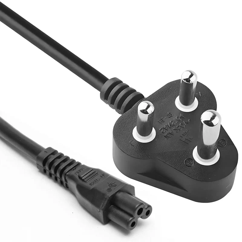 India Laptop Power Cord | IS 1293 Plug to IEC C5 Cloverleaf Connector ...