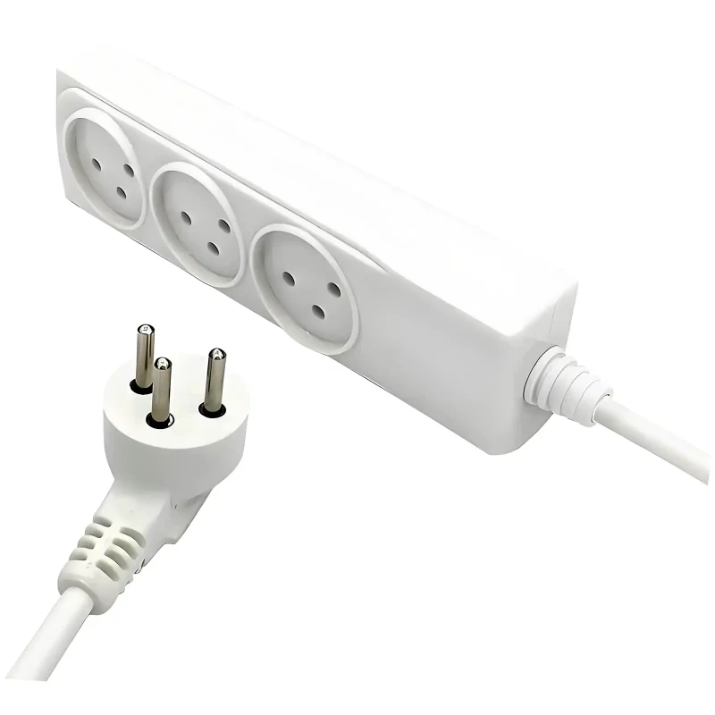 Israel Power Strip 3-Way Power Outlets Custom Length Power Cable SII ...