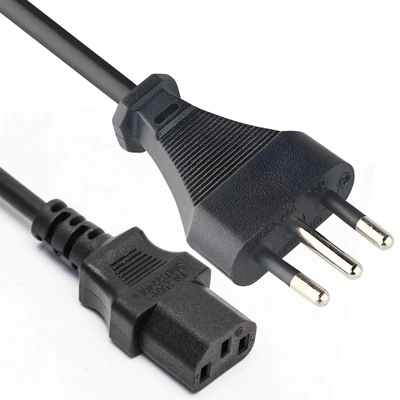 Italian Computer Power Cord | Italy CEI 23-50 Plug to IEC C13 Connector ...