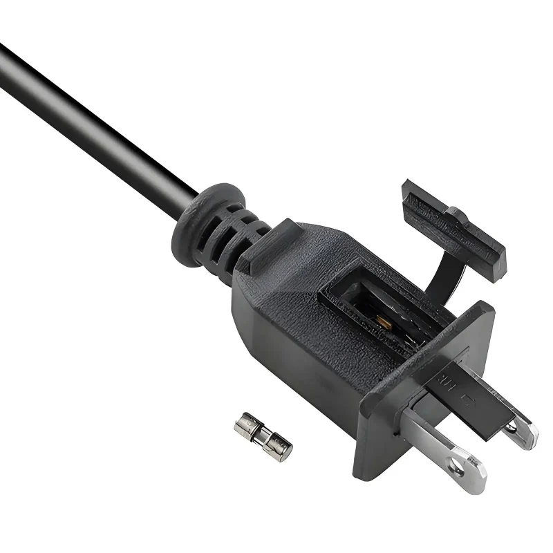 American Power Cords with Fuse 5 Amp | NEMA 1-15P Fused AC Power Supply ...