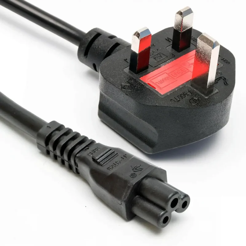 UK Power Cable for Laptop & Notebook | BS 1363 to IEC C5 Cloverleaf ...
