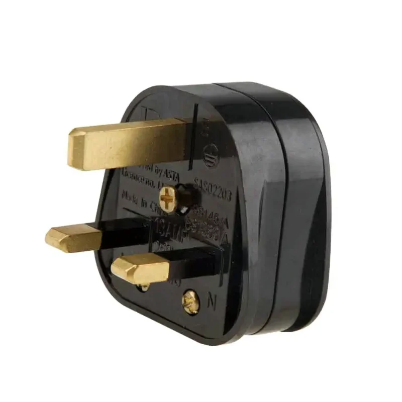 UK Power Cords with BS 1363 Rewireabe Plug | 3A/5A/13A Fuse 250V | Type ...