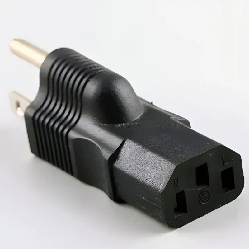 NEMA 5-15 Plug To IEC 60320 C13 Receptacle (Right Angle) | Power Plug ...