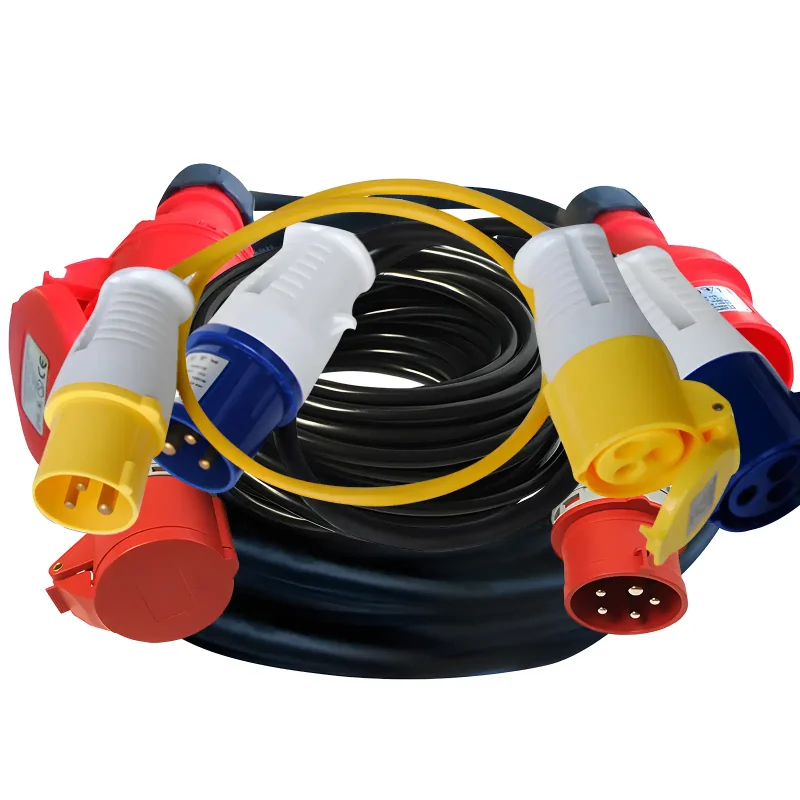 Power Distribution Cable Extender AC 3 / 4 / 5 Prong Power Extension ...